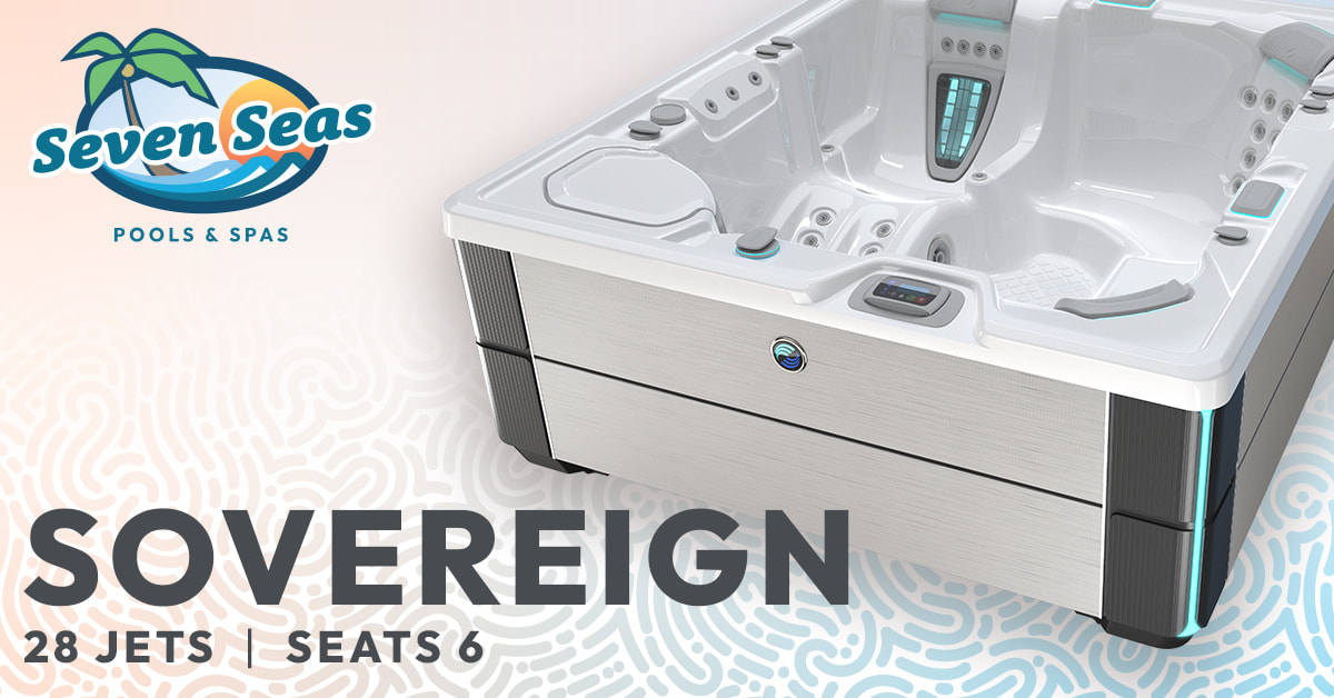 Sovereign | 6 Person Hot Tub | Hot Spring | Seven Seas Pools & Spas